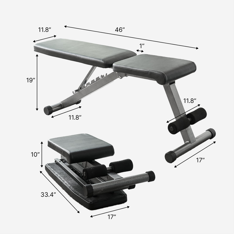 Finer Form Adjustable and Foldable Weight Bench