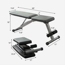 Finer Form Adjustable and Foldable Weight Bench