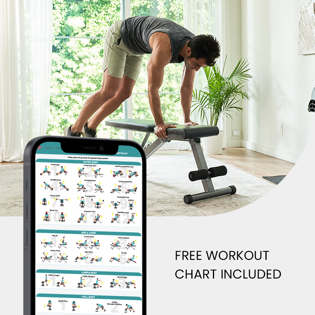 Finer Form Adjustable and Foldable Weight Bench