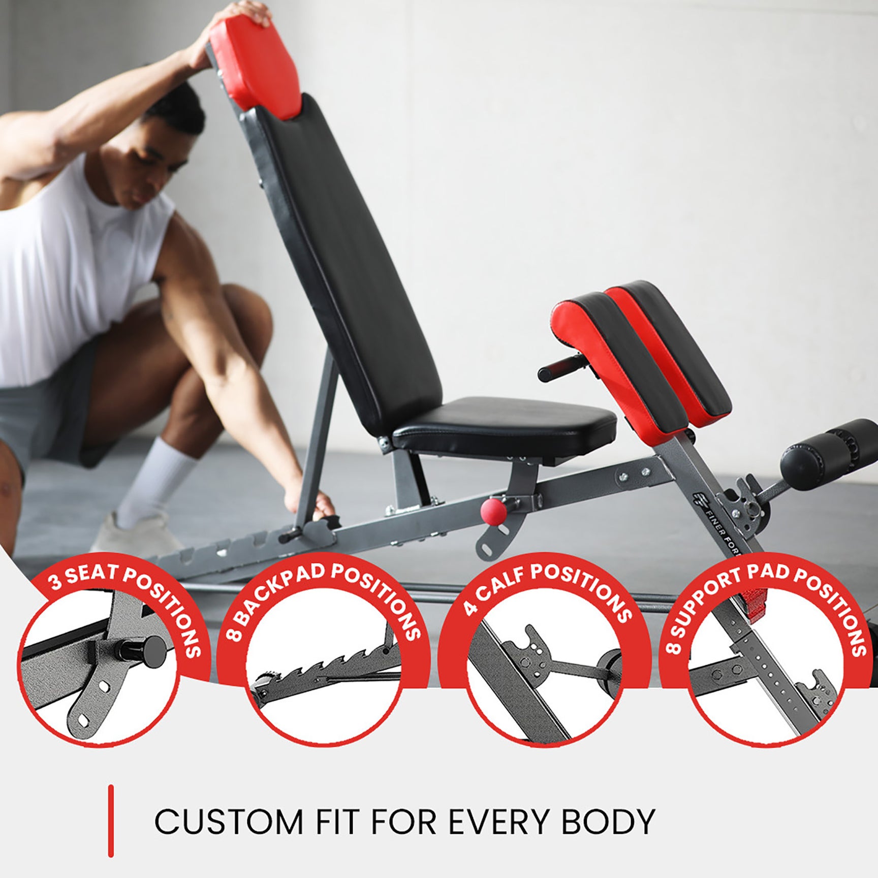 Finer Form Multi Functional Fid Weight Bench For Full All In One Body