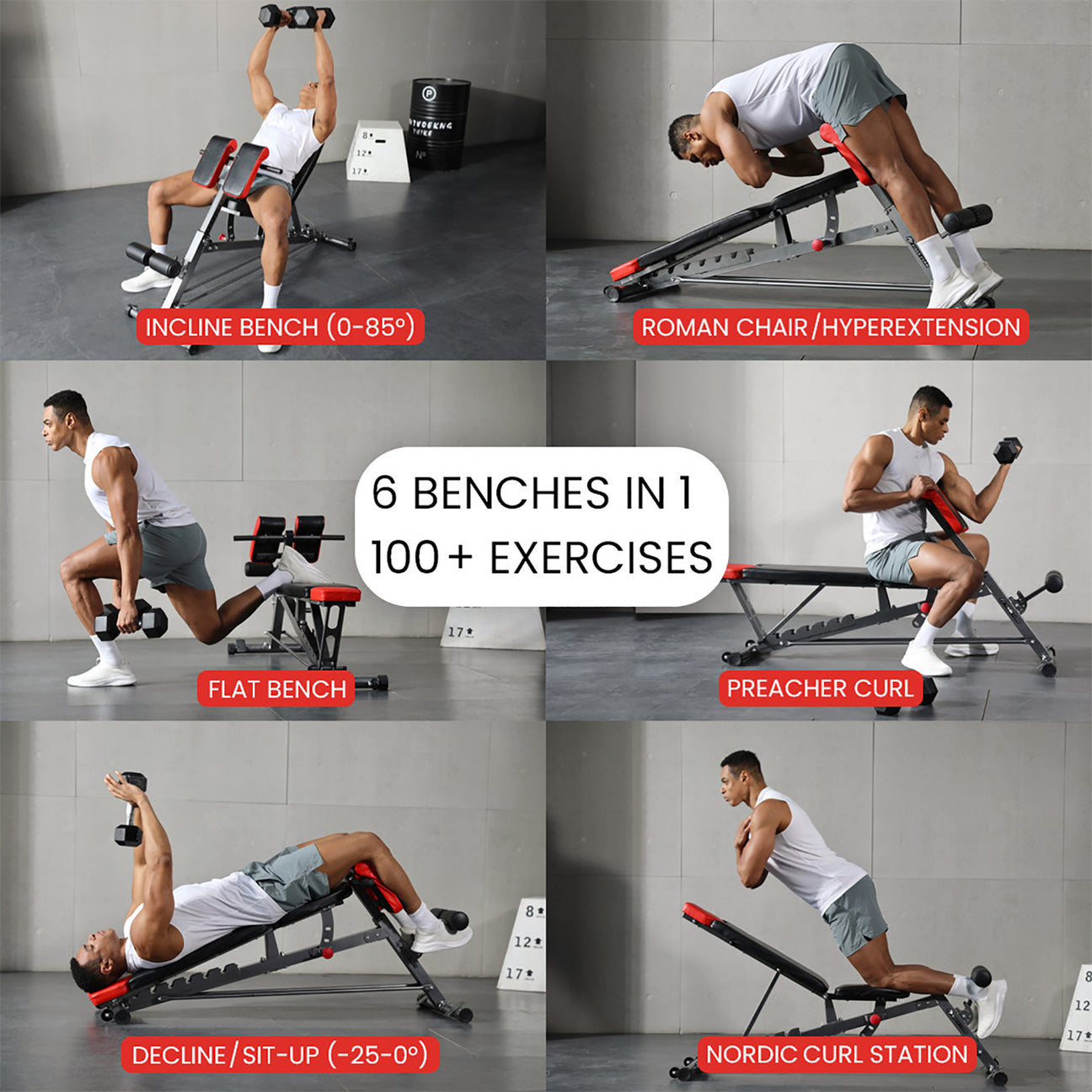 Finer Form Multi-Functional FID Weight Bench for Full All-in-One Body ...